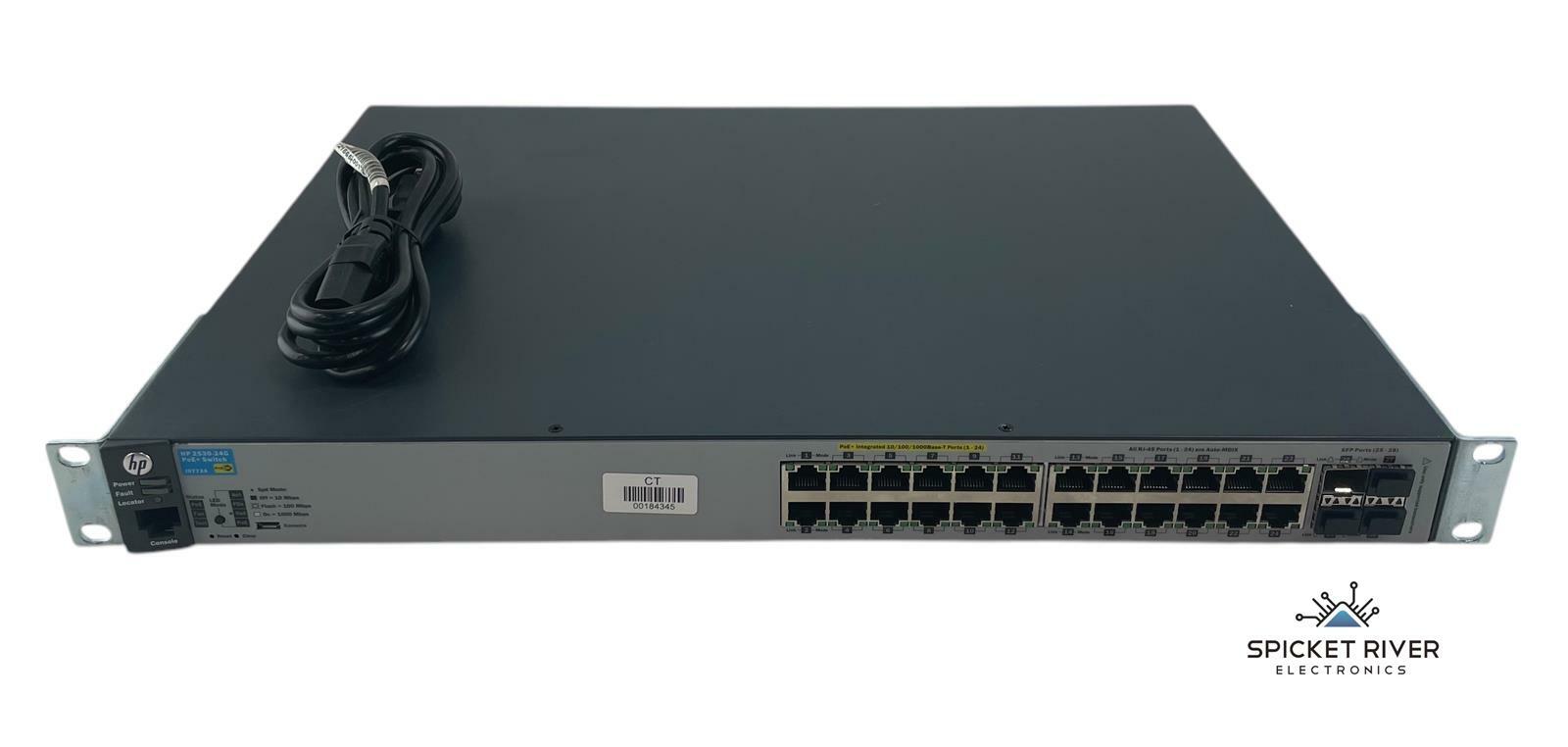 HP 2530-24G PoE+ Switch J9773A 24-Port Gigabit 4-Port SFP Network Swit ...
