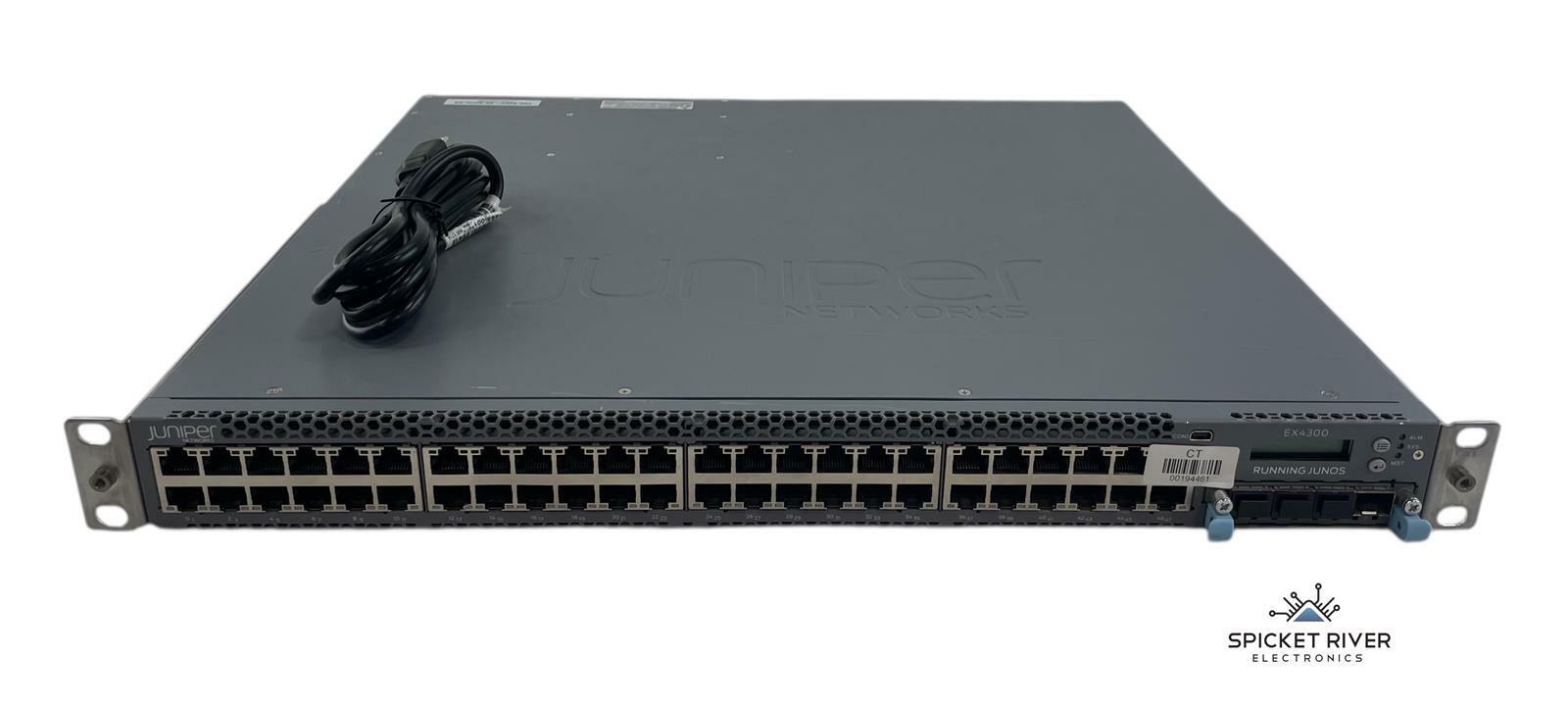 Juniper Networks EX Series EX4300-48T 48-P Managed Network Switch + EX ...