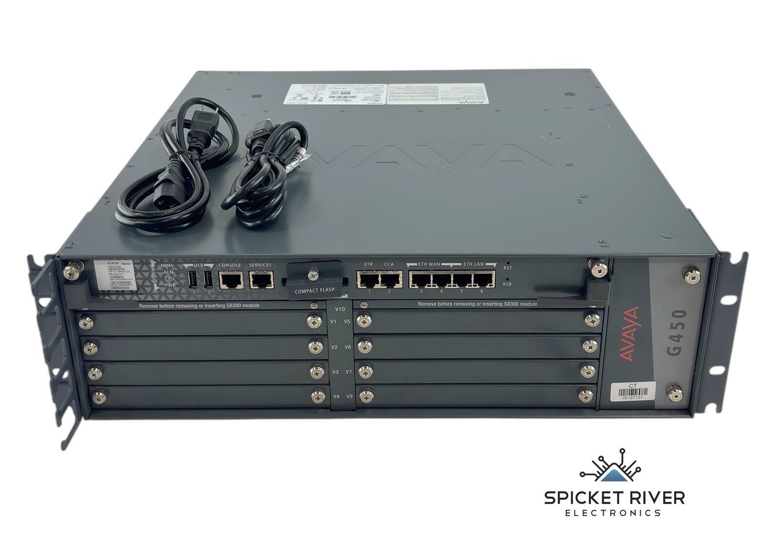 Avaya G450 Media Gateway w/ MB450 4x MP80 2x PS4504 PSUs – Spicket ...