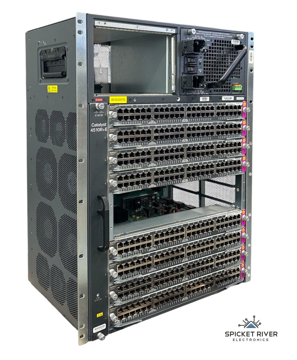 Cisco WS-C4510R+E V07 Catalyst 4500+E Series Switch 1x PSU 8x 48-Port ...