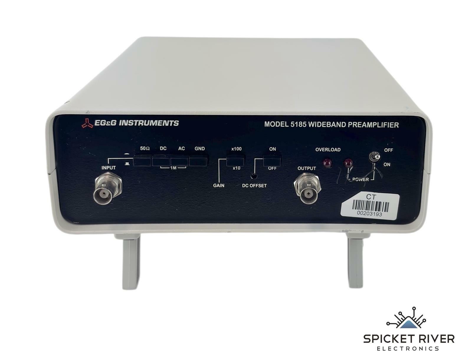 EG&G Instruments Model 5185 Wideband Preamplifier – Spicket River ...