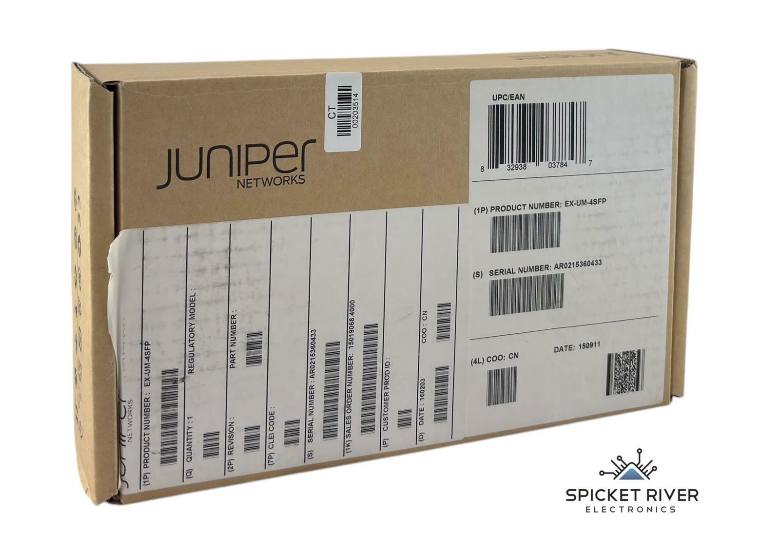 NEW - Open Box - Juniper EX-UM-4SFP 4-Port SFP Expansion Module ...