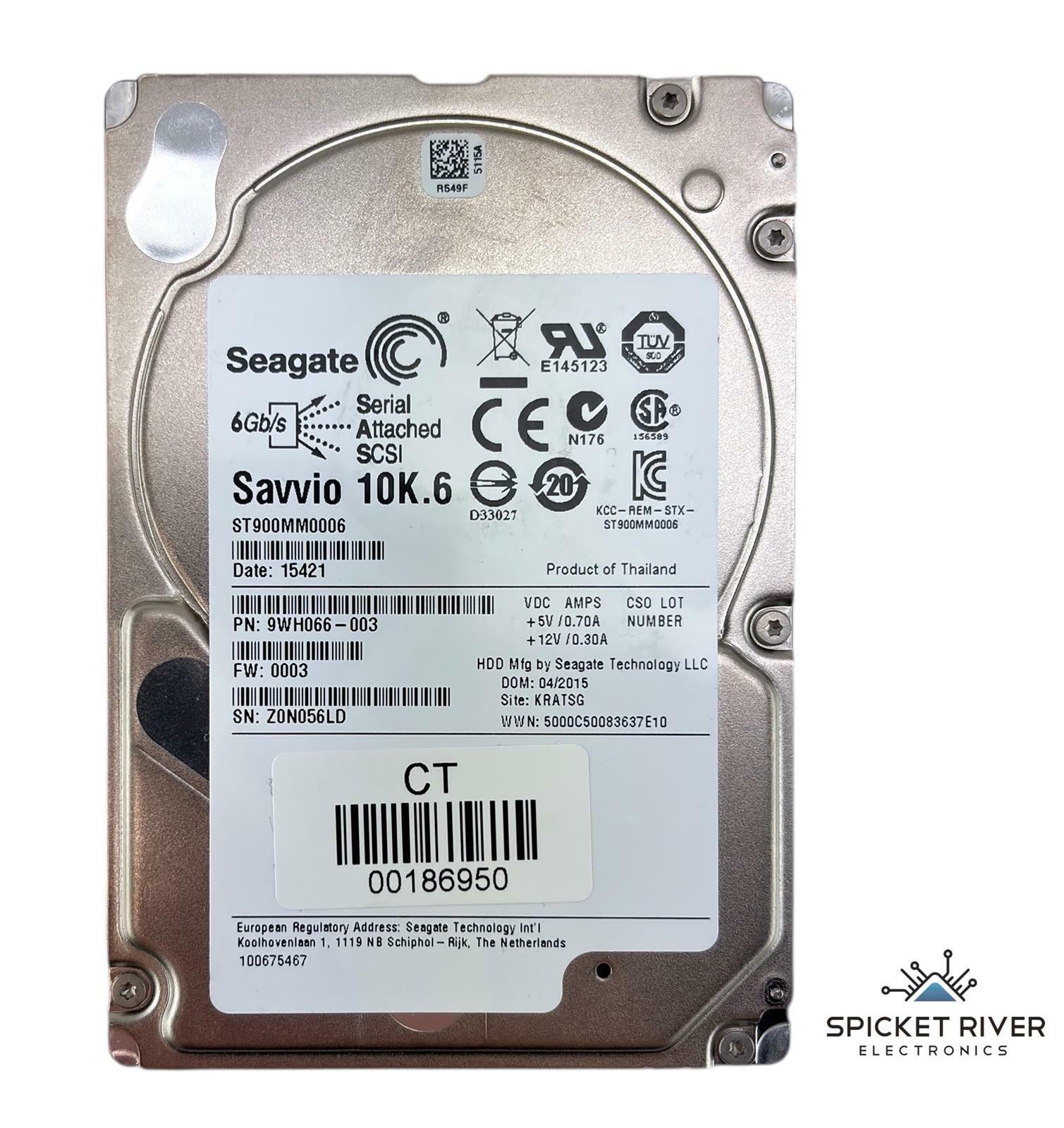 Seagate ST900MM0006 10K.6 900GB SAS 6Gb/s 2.5" Internal Server Hard Dr ...