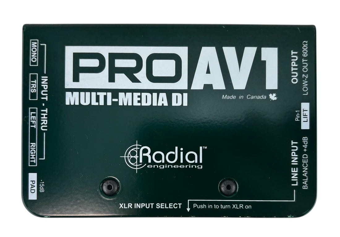 Radial Engineering PRO-AV1 DI Stereo Multimedia Direct Box – Spicket ...