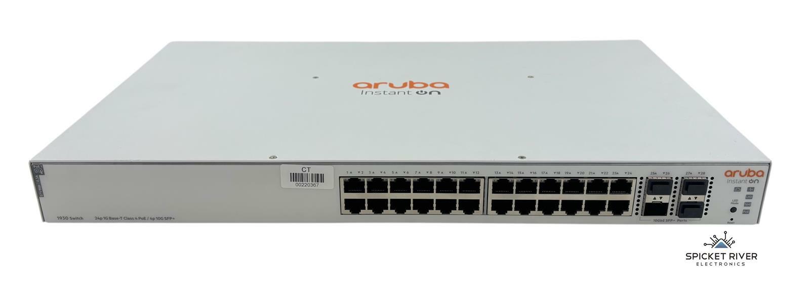HPE Aruba Instant On 1930 24-Port PoE 4x 10G SFP+ Network Switch JL684 ...